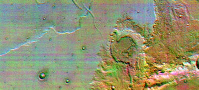 Mars Odyssey Image: Color Infrared, Terra Sirenum - SpaceNews