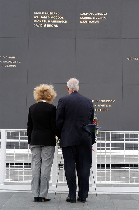 Dedication Ceremony for Columbia Names on Space Mirror Memorial - SpaceNews