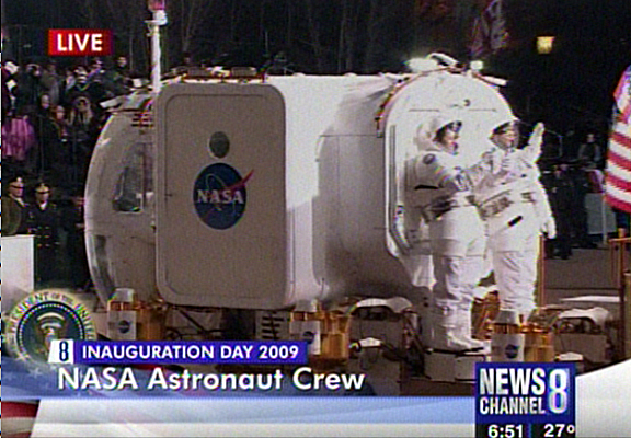 NASA Rover Closes Inaugural Parade - Screen Grabs and Video - SpaceRef