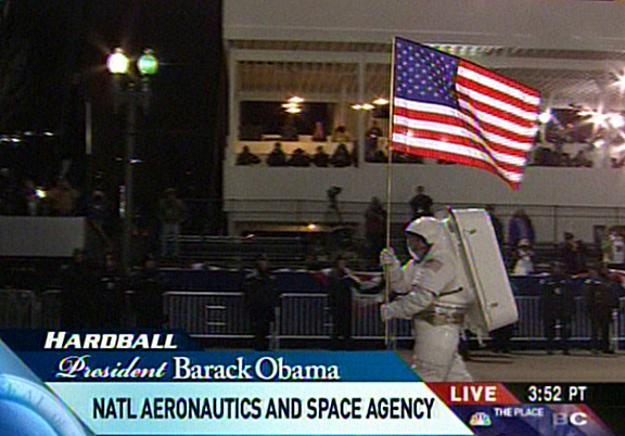 NASA Rover Closes Inaugural Parade - Screen Grabs and Video - SpaceRef