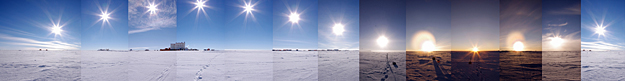 Sun's Path Over 24 Hours At Concordia Research Station in Antarctica ...