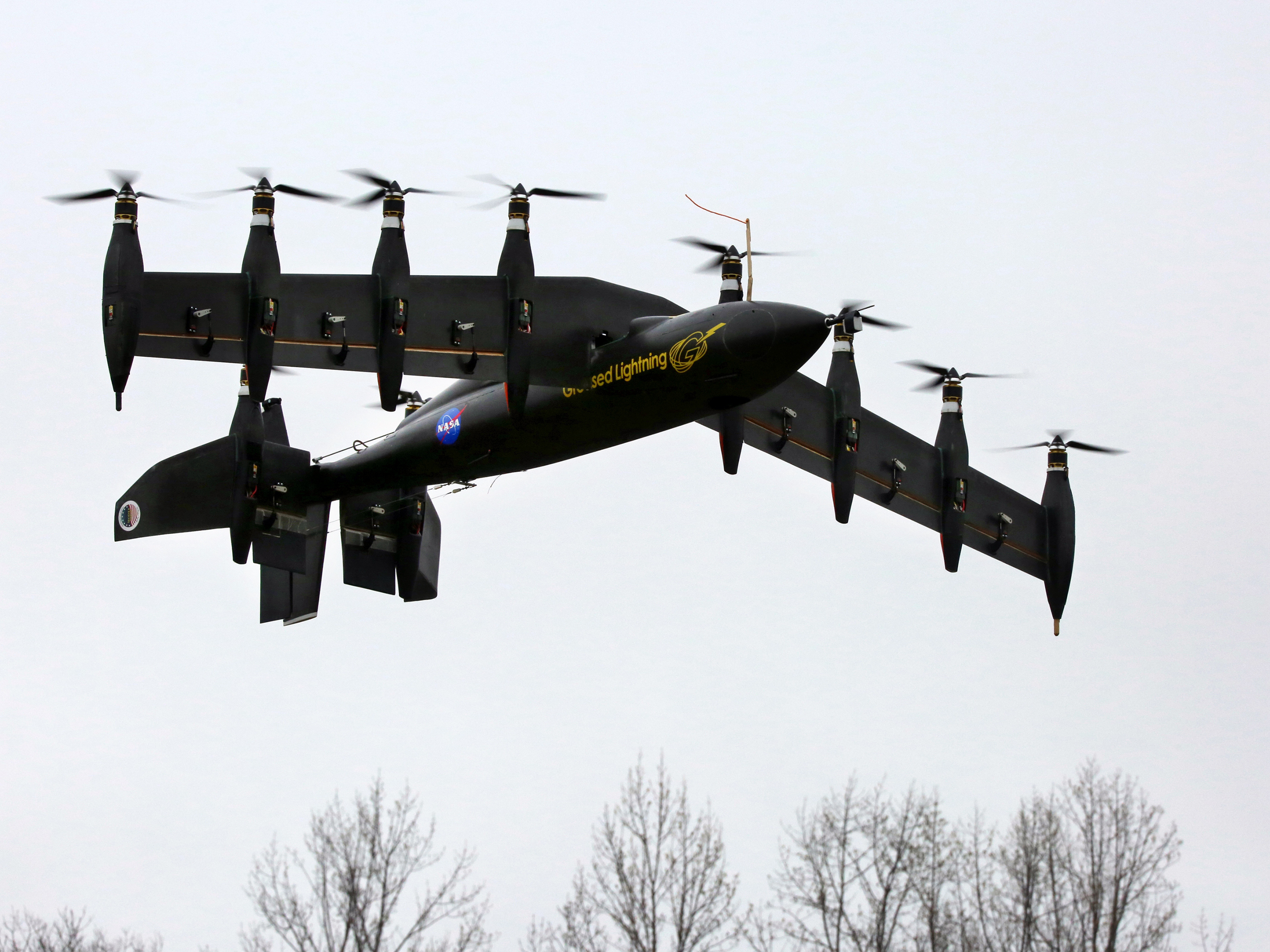 Ten-Engine Electric Plane Prototype Takes Off at NASA Langley Research ...