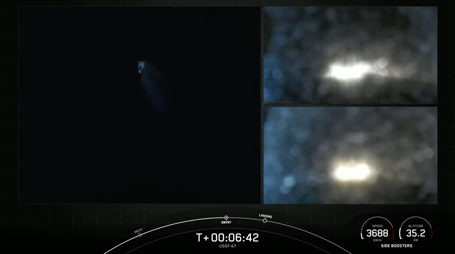 SpaceX Falcon Heavy Launches USSF-67 - SpaceRef