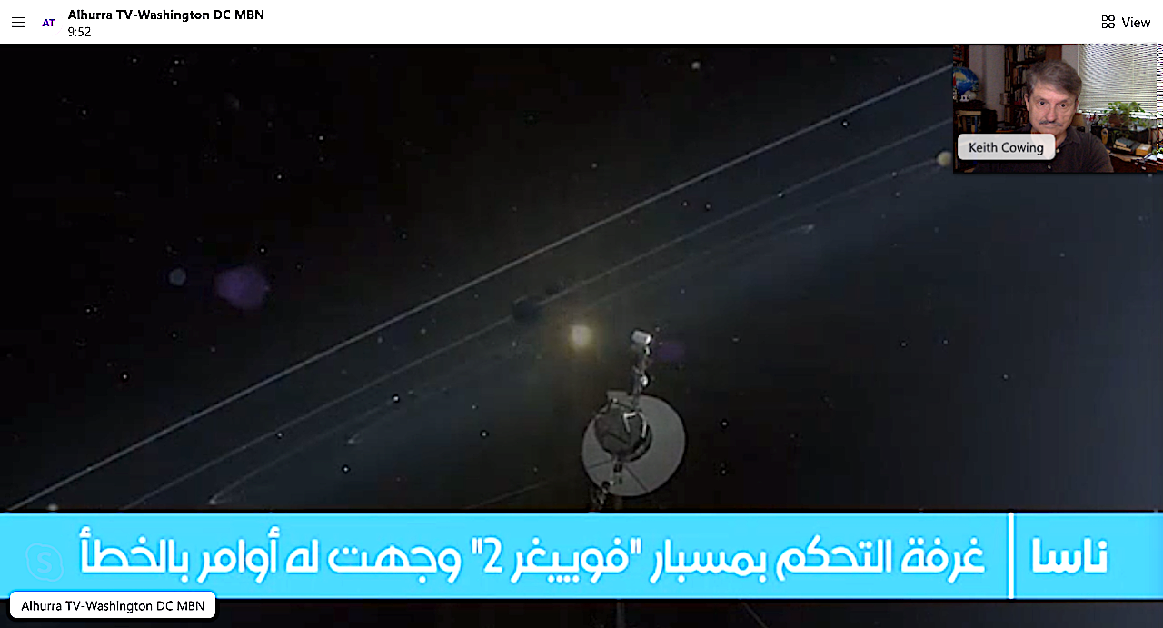 Talking About Voyager 2 On Alhurra - NASA Watch